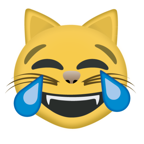 Cat Face with Tears of Joy – Dreamemoji